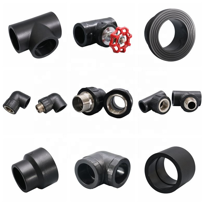 Buy Black Plastic Water Line Pipe Fittings Underground Water Pipe ...