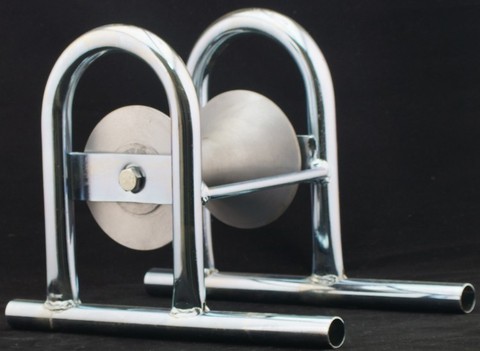 Buy Cable Laying Guide Roller With Aluminium Wheel,metal Pipe Frame ...