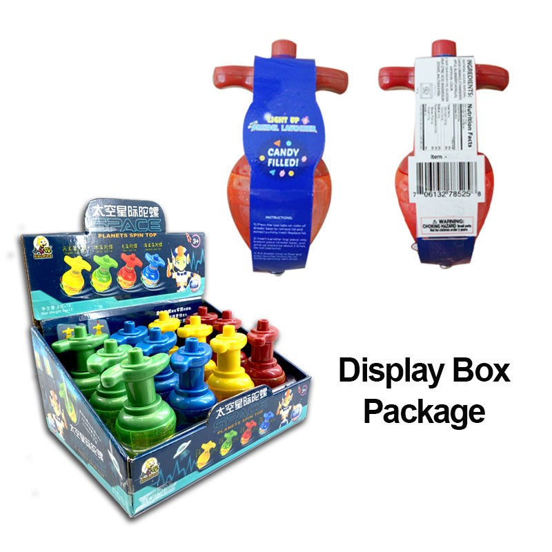Buy Candy Filled In Plastic Flashing Light Spinning Top Toys Candies ...