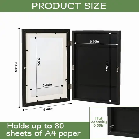 Buy Children Art Frame Storage Front Opening Changeable Kids Art ...