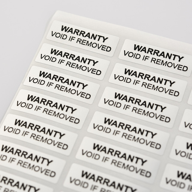 Buy Custom Adhesive Warranty Invalid Sticker Label Printing Security ...