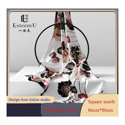 Buy Custom-made Digital Print Scarf Silk Herringbone Chiffon Fabric ...