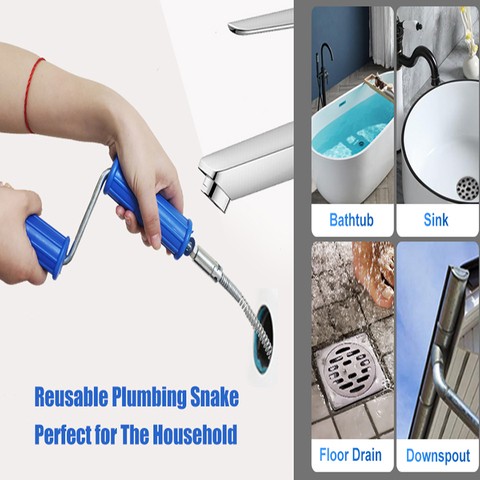 Buy Extra-long Drain Clog Remover Individual Package Spring Pipe ...