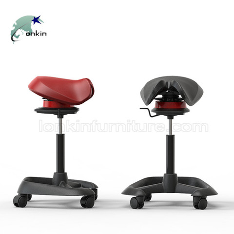 Buy Height Adjustable Saddle Desk Chair With Fitness And Yoga Stool ...