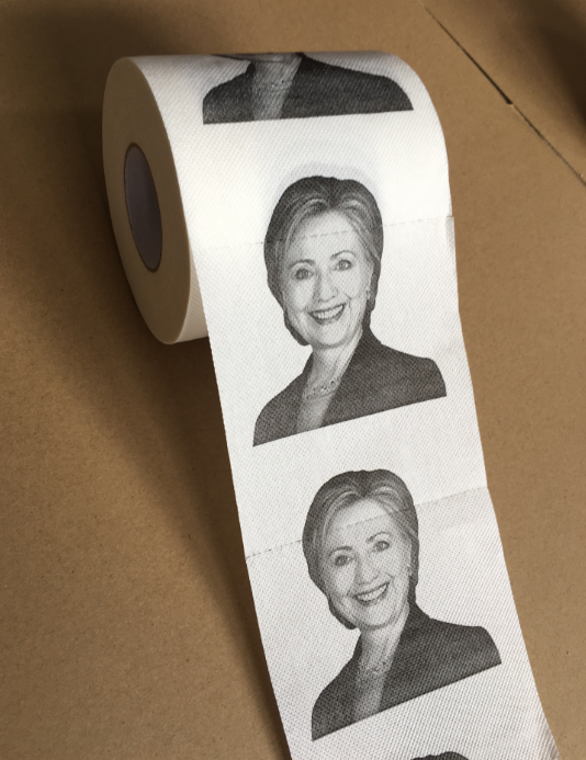 Buy Hillary Toilet Paper Novelty Design Custom Printed Toilet Paper ...