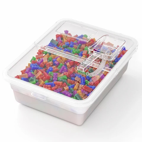Buy Hot Sale Food Container Sweet Candy Nuts Box Scoop Bin Storage Bins ...