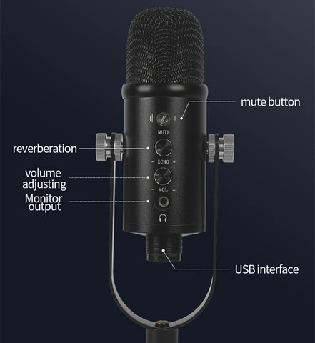 Buy Hot Sales Podcast Equipm Usb Condenser Microphone Set For Home ...