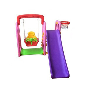 Buy Kids Amusement Park Equipment Indoor Plastic Combination Baby Swing ...