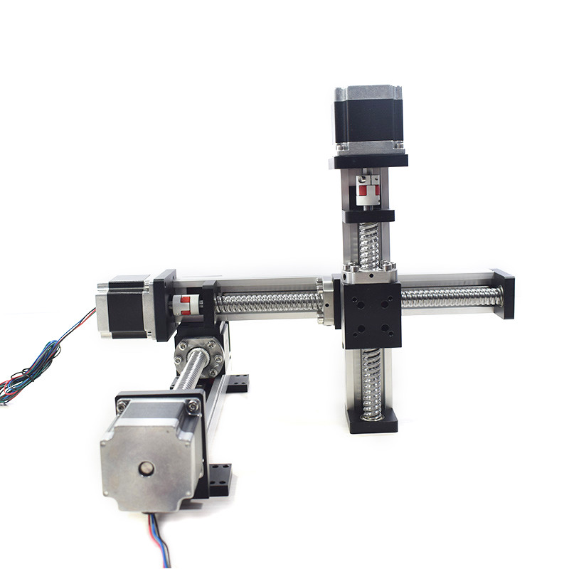 Buy Ksv 3-axis Xyz Linear Stage Cnc Gantry Robot 50-2000mm 4 Axis Cnc Xyz Linear Guide Linear Xy ...