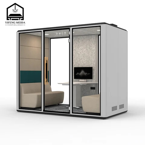 Buy Large Size Office Pods Steel Phone Booth Meeting Soundproof ...