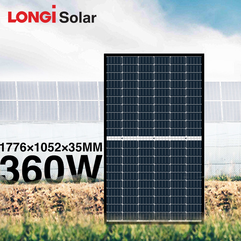 Buy Longi Solar High Efficiency Half Cell 120cell 360w 365w 370w 375w 335w 325w 320w Mono Solar ...