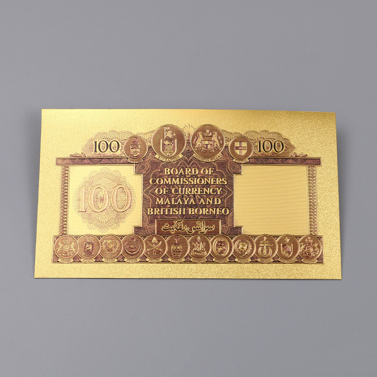 Buy Metal Crafts Paper Money 24k Gold Banknote America 1 2 5 50 100 Us ...