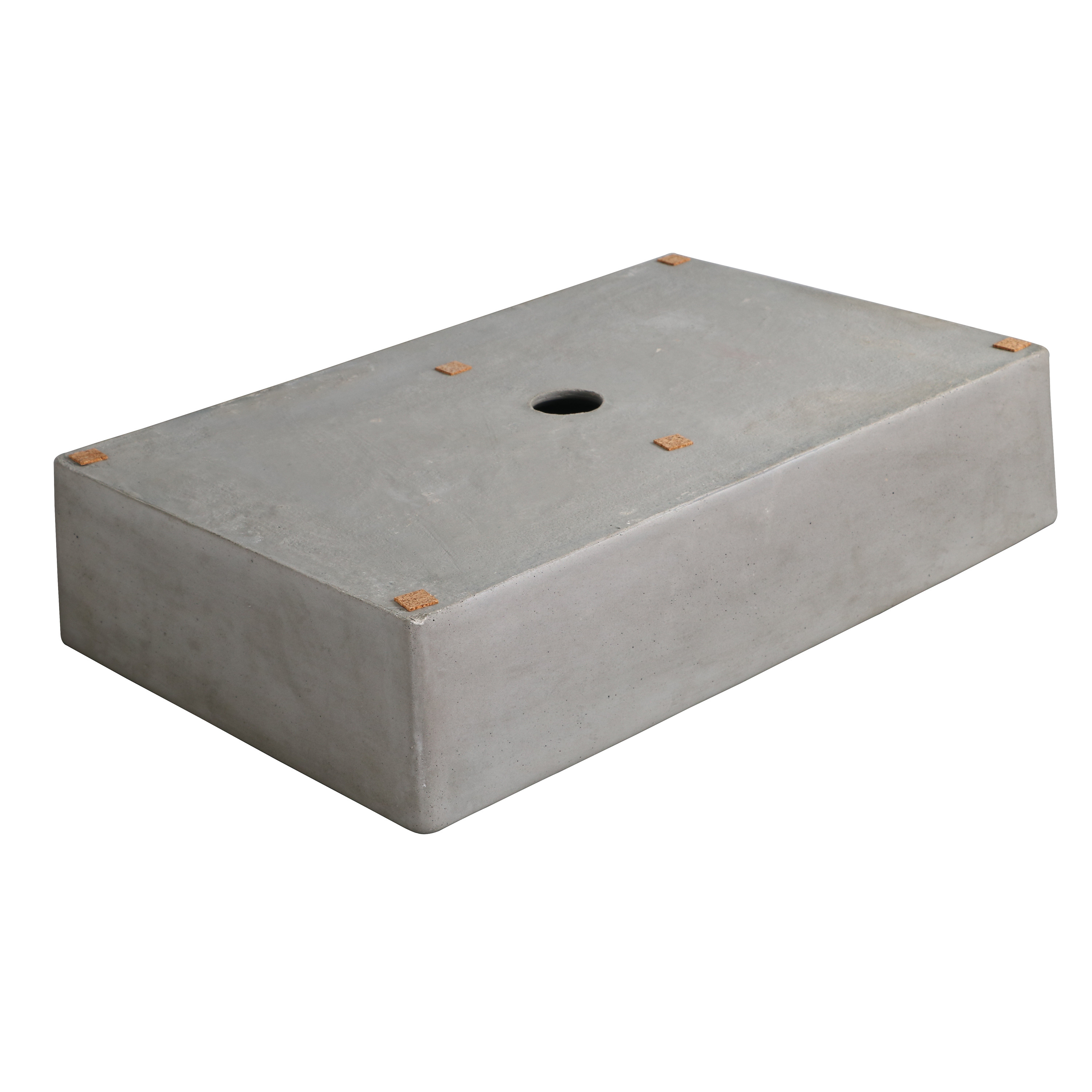 Buy Modern Bathroom Cement Lavatory Sink Outdoor Concrete Wash Basin ...
