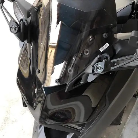 Buy Motorcycle Windshield Rear View Side Mirror Front Holder Bracket ...