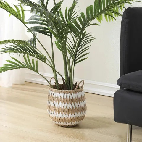 Buy Natural Seagrass Basket With Plastic String, Storage Bins, Weaving ...