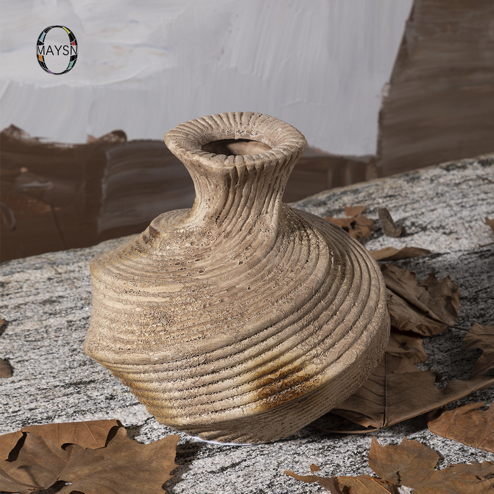 Buy Nature Series Pottery Vase Decorative Small Tabletop Decorative ...