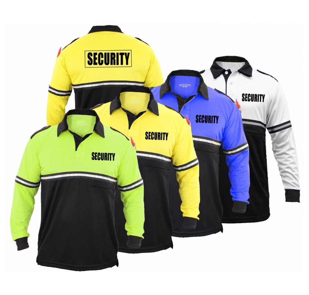 Buy 100% Polyester Two Tone Bike Patrol Long Sleeve Security Shirt ...