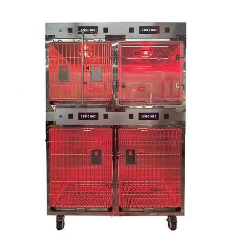 Buy Round Corner 304 Stainless Steel Veterinary Icu Waming Cage ...