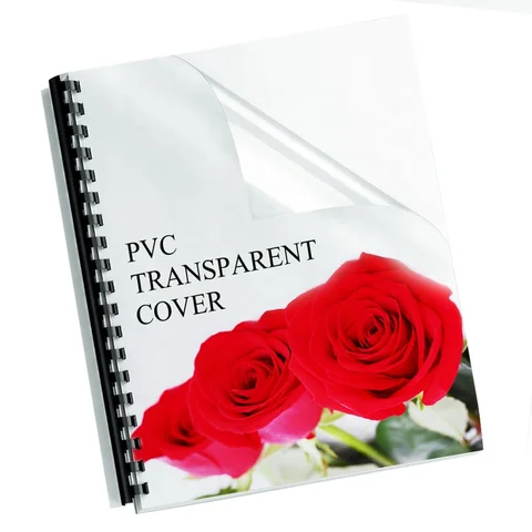 Buy Saitao Manufacture 250 Micron Plastic Clear Binding Cover 50 Pack ...
