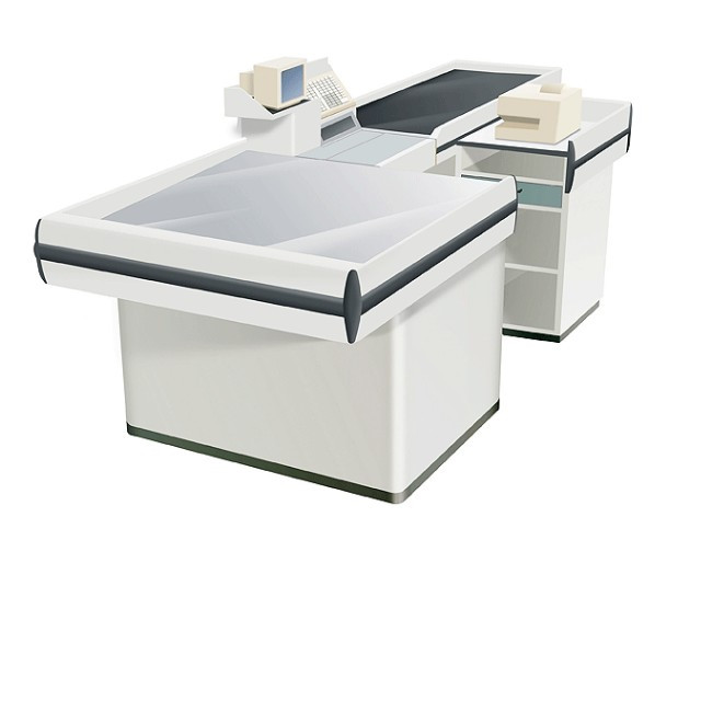 Buy Small Supermarket Cashier Counter Desk Checkout Counter For ...