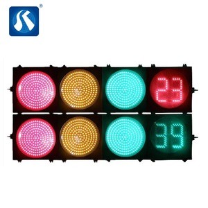 Buy Solar System Traffic Signal Light And Digital Countdown Timer Led ...