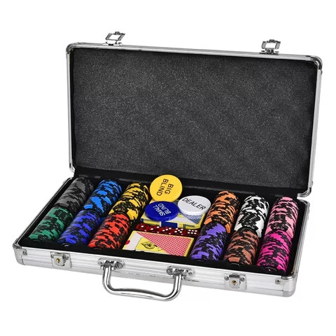 Buy Texas Hold Em Poker Chip Box Silver Hand-held Aluminum Box Baccarat ...