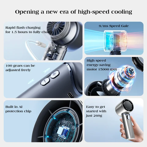 Buy Yixuan Custom Logo Rechargeable Turbo Handheld Mini Fan China ...