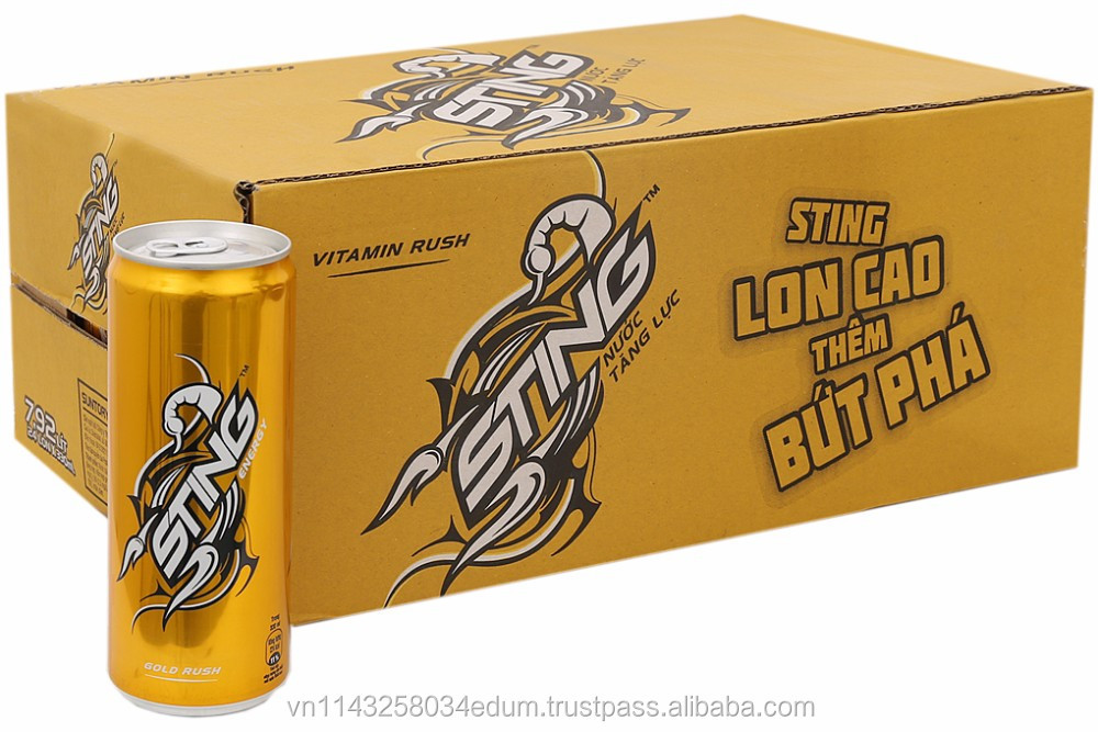 Buy 02 Sting Gold Rush Energy Drink 330ml X 24cans from THQ VIETNAM CO ...