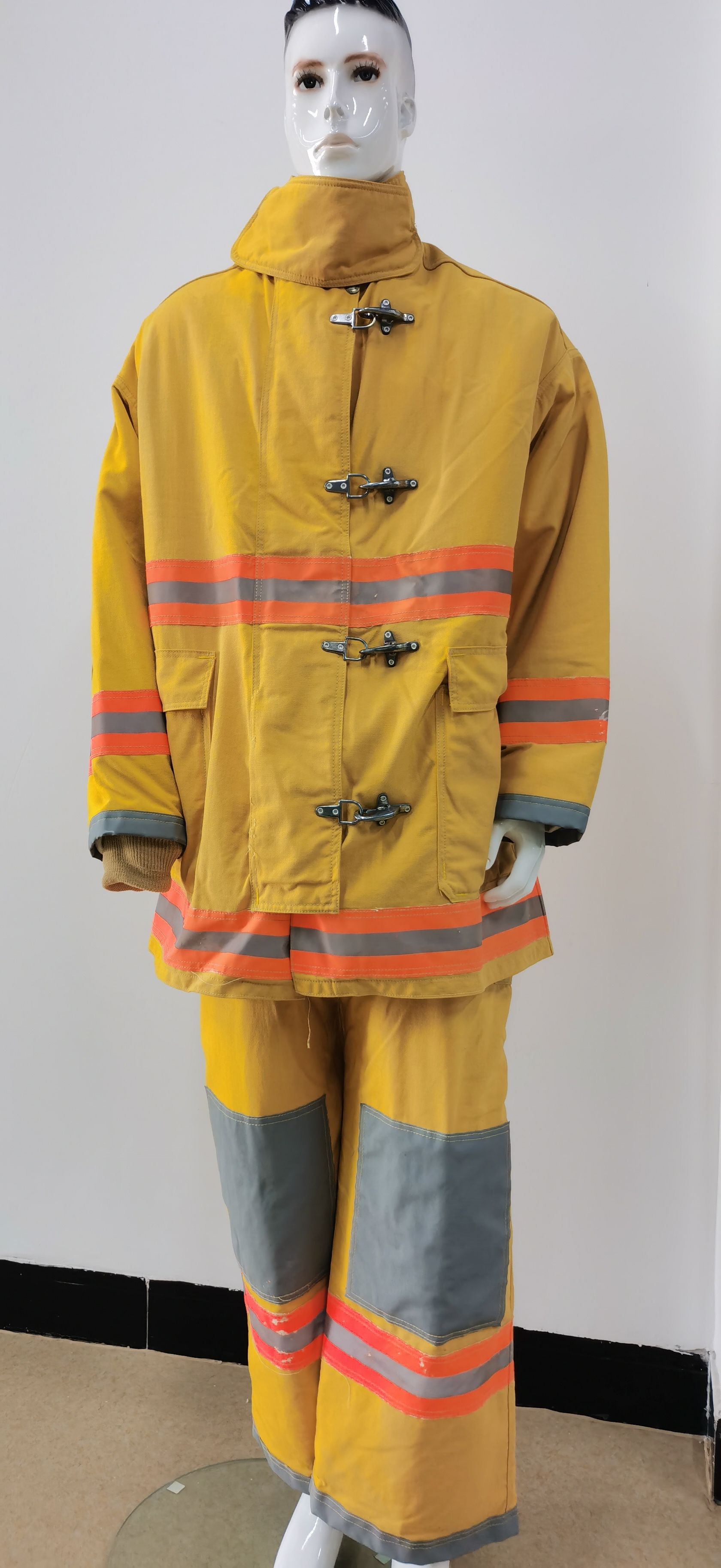 Buy Firefighter Uniform In 4 Layers, Golden Yellow Color from WUXI GOLD ...