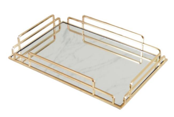 Buy Metal Tray ,decorative Tray, Dresser Tray, Jewelry Tray, Bathroom ...