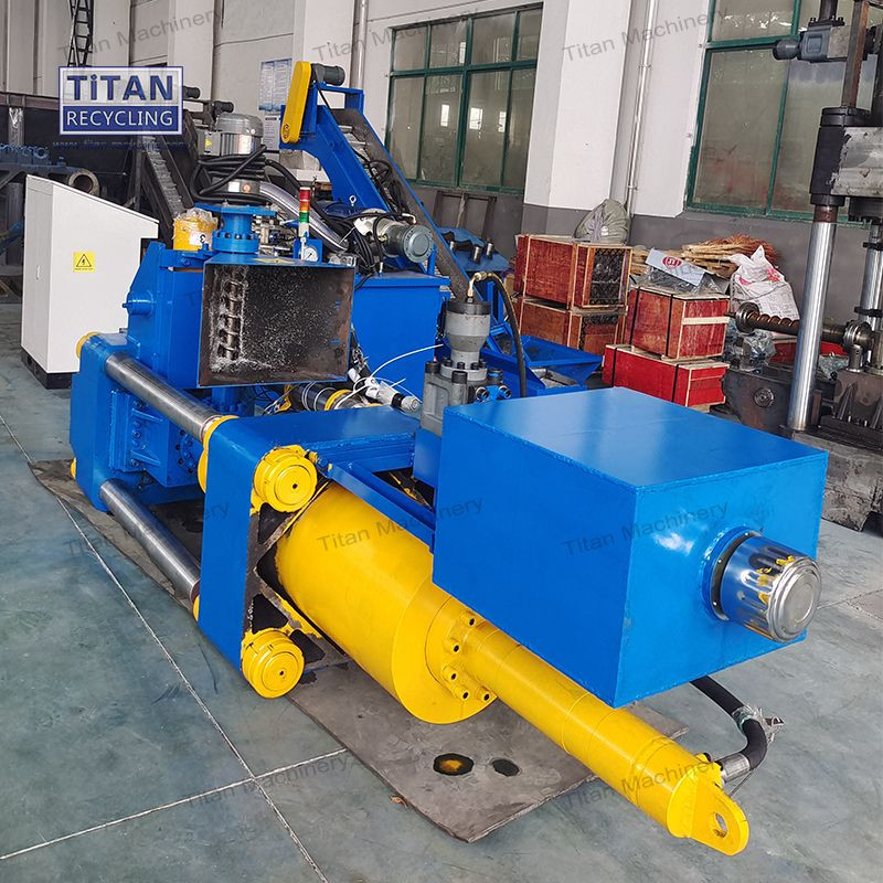 Buy Titan Hydraulic Aluminum Chips Vertical Briquette Press Machine Hot ...