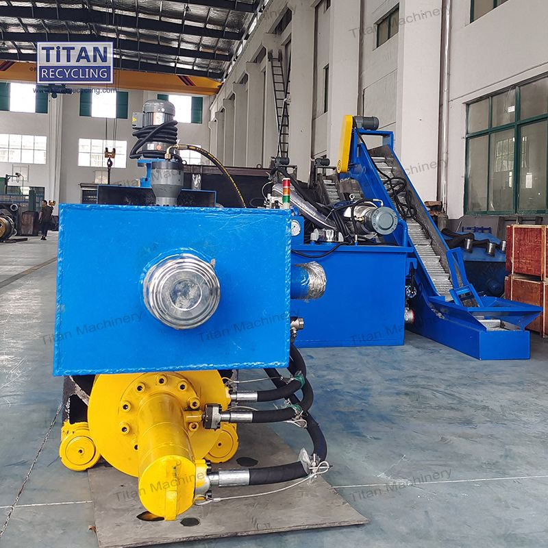 Buy Titan Hydraulic Aluminum Chips Vertical Briquette Press Machine Hot ...
