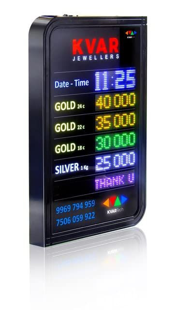 Buy Gold Rate Display from KVAR Technologies Pvt Ltd, India ...