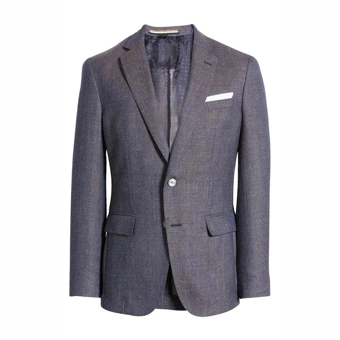 Buy Business Casual Style Button Slim Fit Jackets Mens Blazers from ...