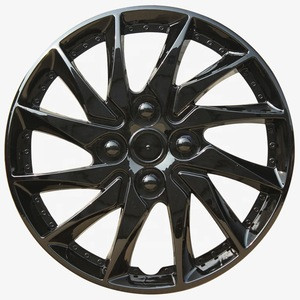 Buy 17 Inch Custom Cool Chrome Hubcaps / 14 Black Rim Center Hub Cap ...