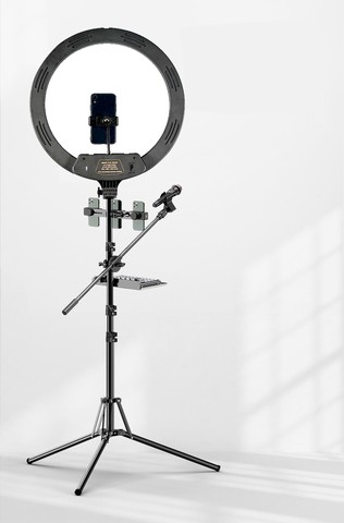 Buy 18 Inch Photography Photo Studio Black Led Ring Light 6000k ...