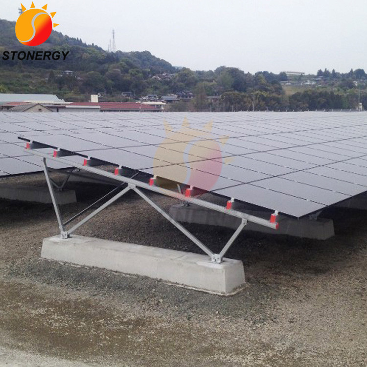 Buy 1mw Aluminum Pv Panel Mounting Ground Rack Solar Panel Mounting ...