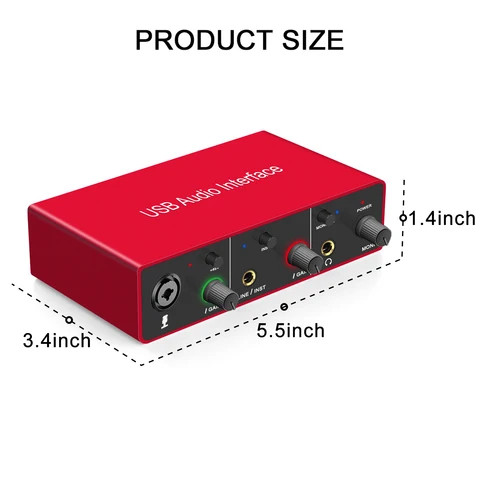Buy 2-in 2-out Professional Xlr Microphone De Audio Mixer Studio ...
