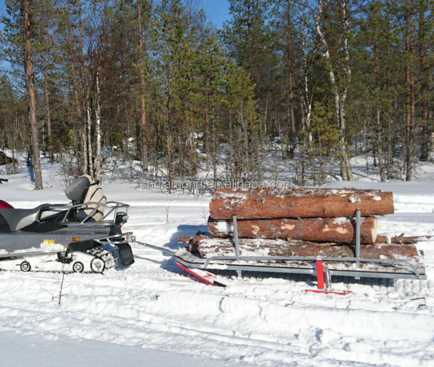 Buy 200kgs Max Load Quad Log Sled/ Timber Transport Sled Skis/ Tractor ...