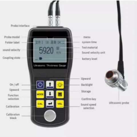 Buy 3q Cs100 Portable Ultrasonic Thickness Gauge For Metal Stainless ...