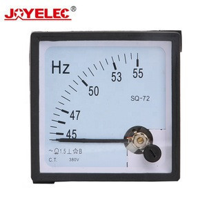 Buy 45-55 Hz 220v Analog Panel Frequency Meter Hertz Indicator For ...