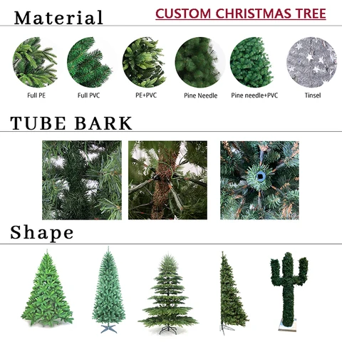 Buy 5ft 150cm 1.5m Artificial Green Christmas Pvc Trees With Metal ...