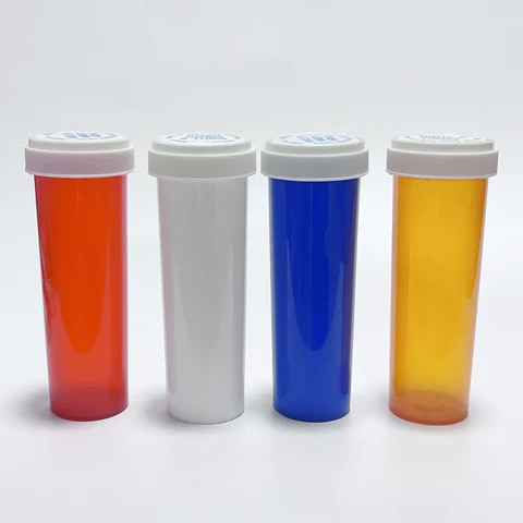 Buy 60dr Child Proof Vials Push Down And Turn Vials Plastic Containers ...