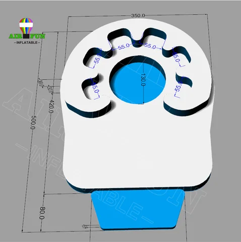 Buy Airfun Factory New Design Inflatable Aqua Bana Inflatable Floating ...