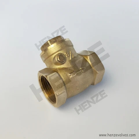 Buy Brass Copper Threaded Swing Check Valve Npt Or Bsp Pn Cl Wog from ...