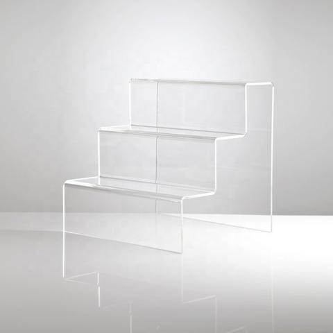 Buy Clear Acrylic 3-tier Steps Display Riser Stand Jewelry Gifts ...
