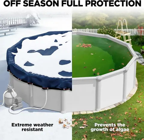 Buy Custom Pool Safety Leaf Cover Fits Waterproof Swimming Pool Shade ...