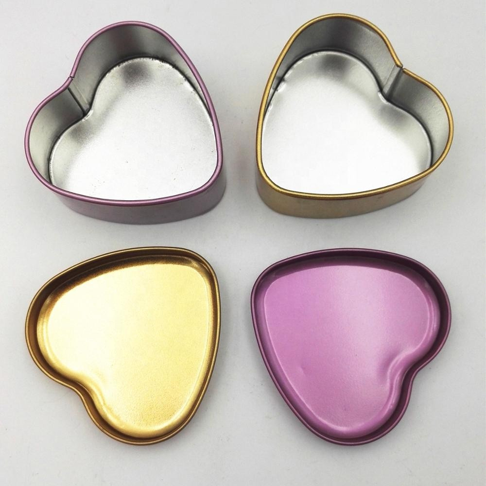 Buy Customizable Logo Heart-shaped Tinplate Can Candy Box For Wedding ...