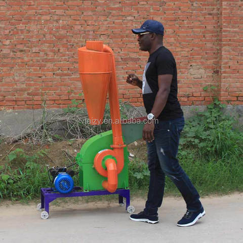 Buy Diesel Engine Powder Grass Grain Grinder Crusher Machine From ...