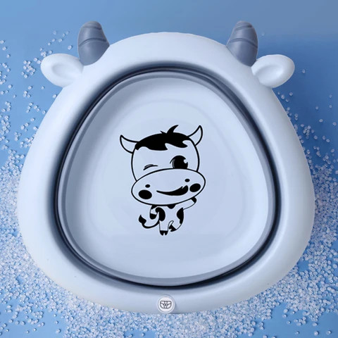 Buy Differentiate Usage Cute Design Collapsible Baby Hair Wash Basin ...